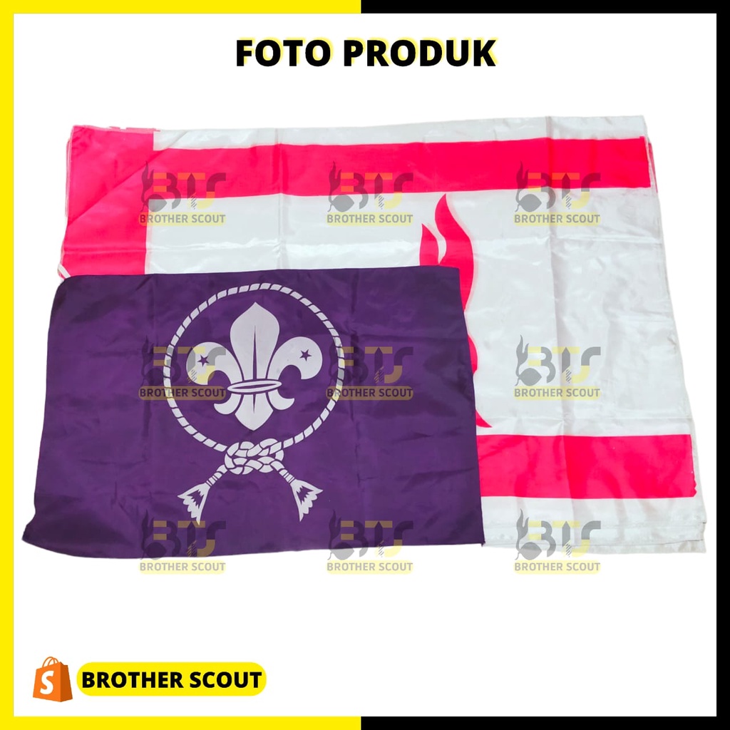 Jual Bendera Tunas kelapa dan bendera pandu dunia wosm | Shopee Indonesia