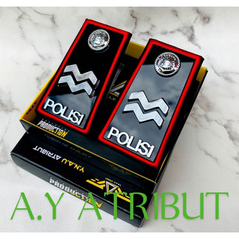 Jual ATRIBUT PDL POLRI ( PANGKAT AIPTU EXCLUSIVE MIKA AKRILIK LIST ...