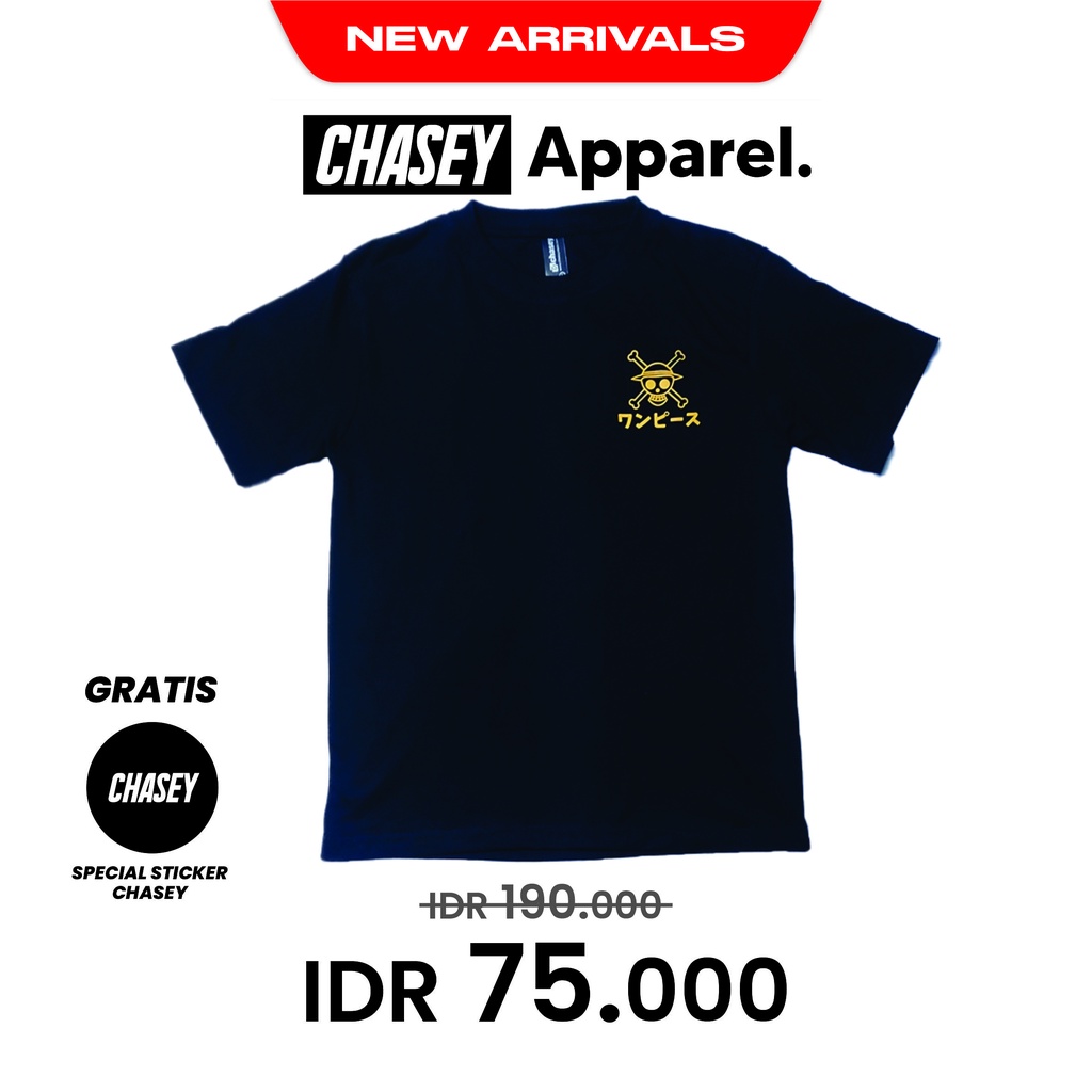Jual KAOS ONE PIECE GOLD LOGO SPECIAL EDITION CHASEY | Shopee Indonesia