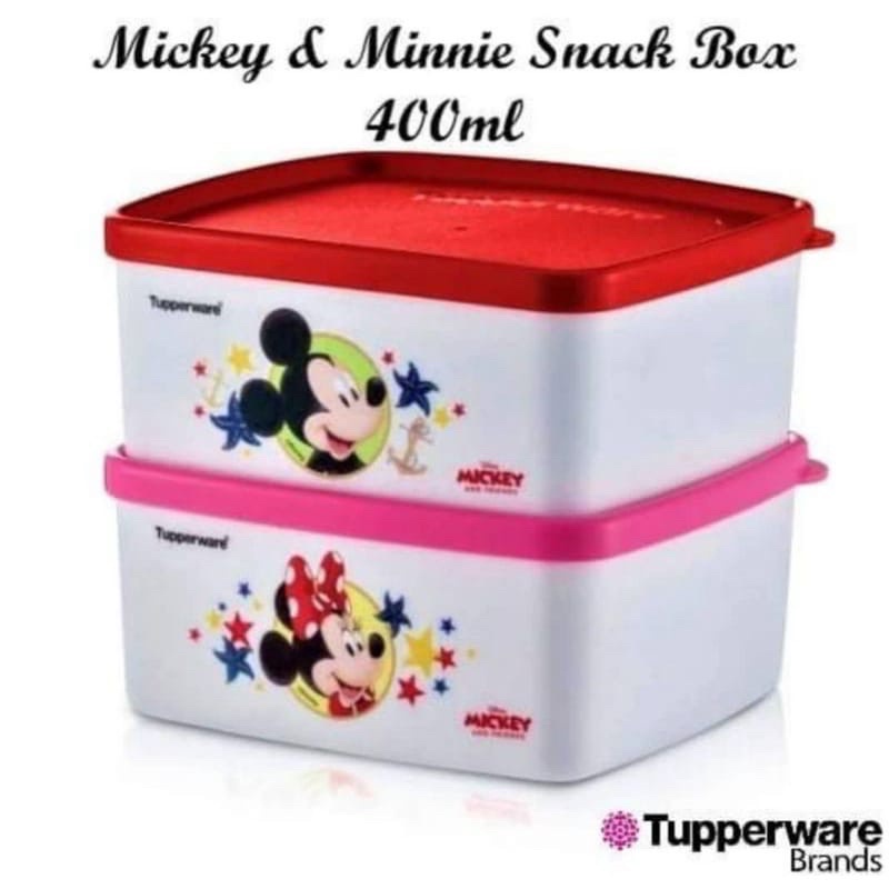 Jual Tuppy malaysia snack box /kotak makan mickey dan minnie | Shopee ...