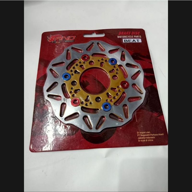 Jual Disc piringan cakram depan honda beat model rivet monel ukuran ...