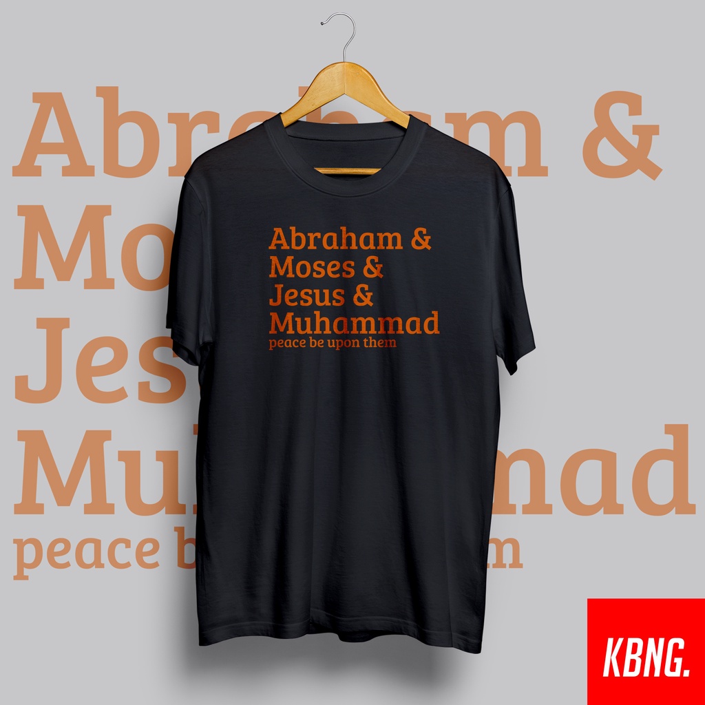 Jual Kaos Abraham Moses Jesus Muhammad | Shopee Indonesia