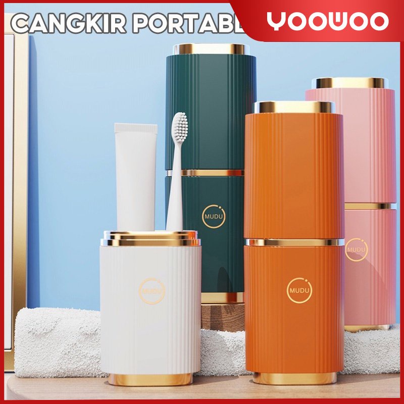 Jual cangkir portable / cangkir obat kumur perjalanan / kotak ...