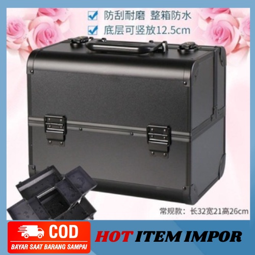Jual Promo Box kosmetik /Make up Box/ Beauty Case/ Kotak Kosmetik ...