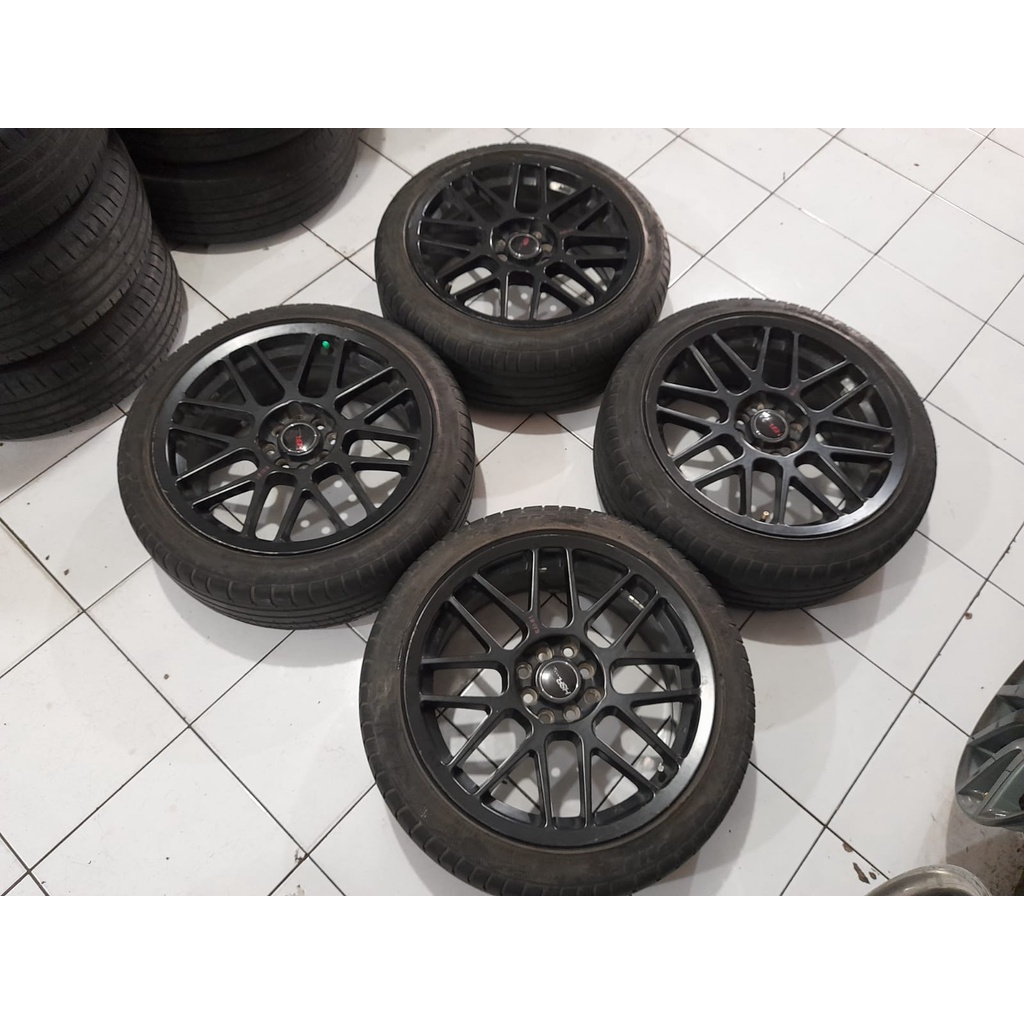 Jual Velg Ring 17 bekas Hsr Rai-S1 Pcd 4x100--4x114,3 + Ban | Shopee Indonesia