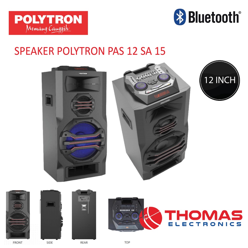 Jual SPEAKER POLYTRON PAS 12 SA 15 NEW PORTABLE SPEAKER PAS 12SA15 Garansi Resmi | Shopee Indonesia