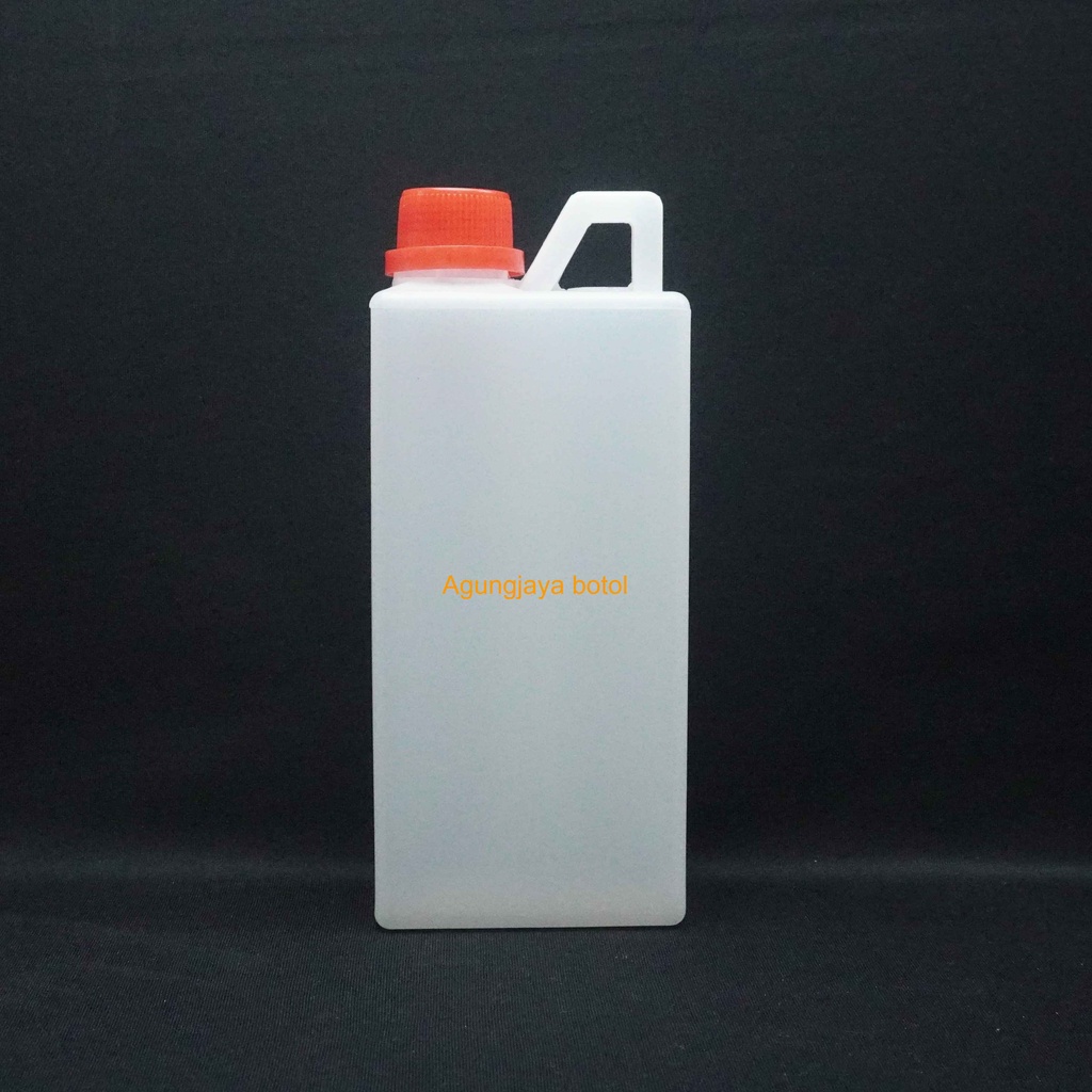 Jual Botol Jerigen 1 L Kotak Natural HDPE Neck 30 Set Mi/Jerigen Tutup ...