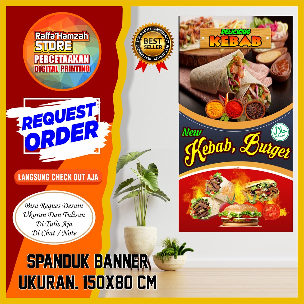Jual Spanduk Banner Kebab Burger Spanduk Kebab Banner Burger Spanduk ...