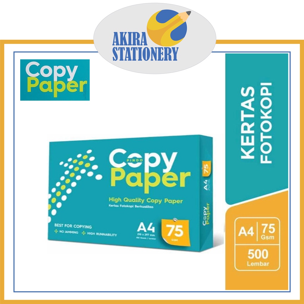 Jual Kertas Hvs A4 75 Gsm COPY PAPER/ Kertas Foto Copy Putih 75 Gram ...