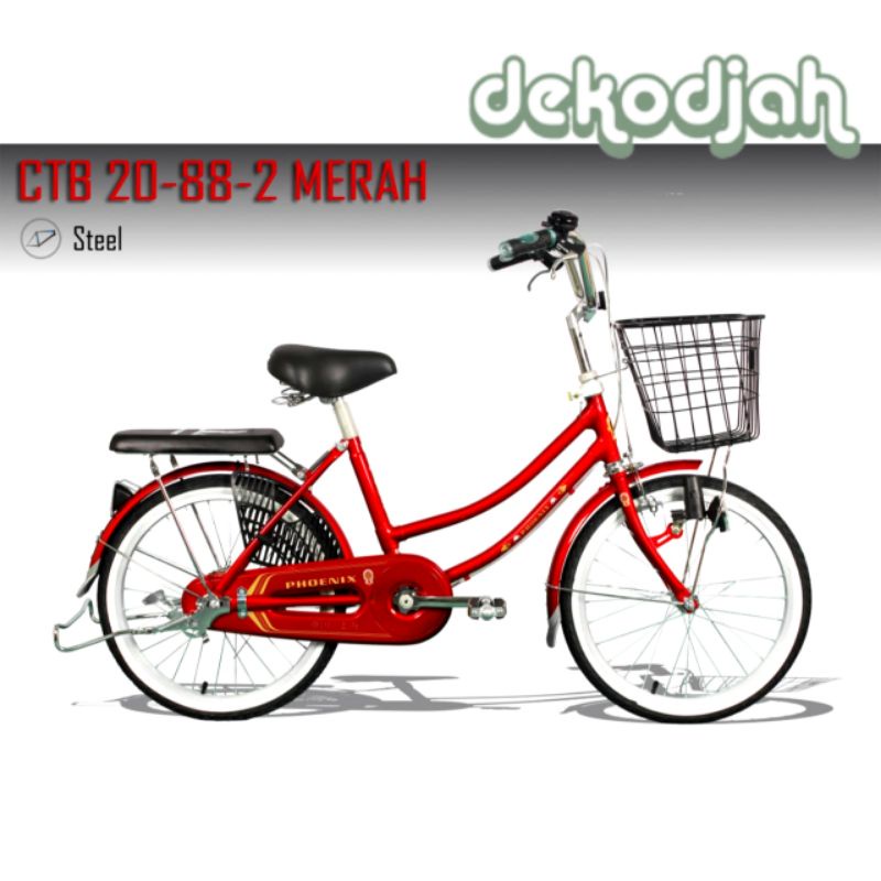 Jual Sepeda Mini CTB Phoenix Asli Type 88-2 Ukuran 20 Keranjang Besi ...
