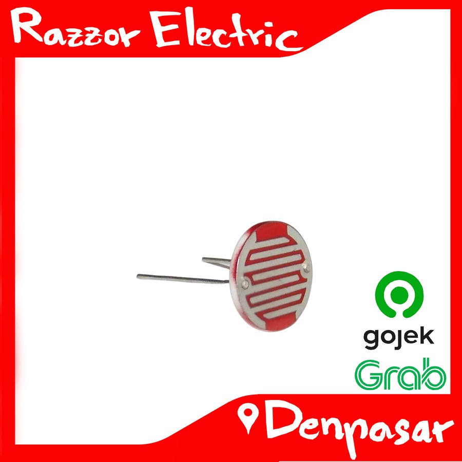 Jual 20mm LDR 2cm Light Sensor Resistor Cahaya GL20528 Razzor Electric ...