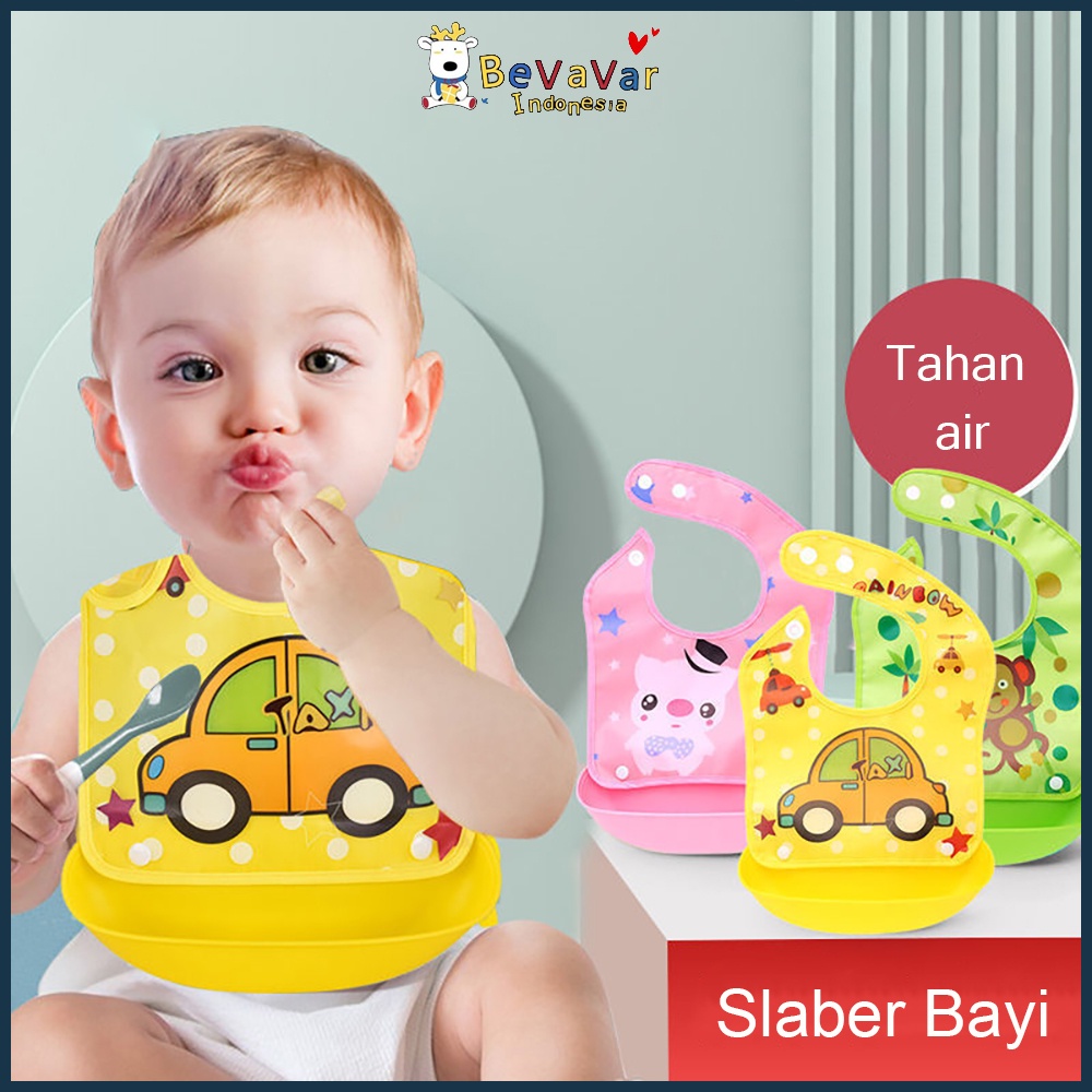 Jual BEVAVAR slabber bayi anti air celemek makan bayi bib bayi | Shopee ...