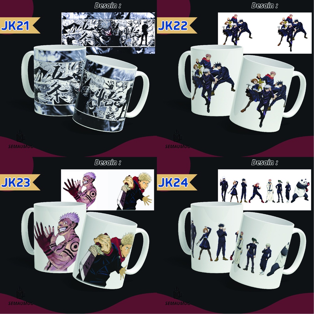 Jual MUG JUJUTSU KAISEN GOJO ITADORI SUKUNA YUTA KADO ANIME GELAS ...