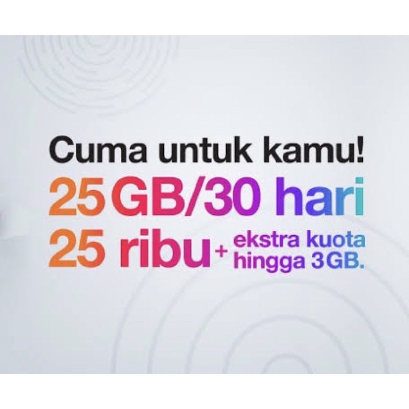 Jual PAKET TRI 3 THREE 22GB 52GB UNLIMITED YOUTUBE 24 jam 30 hari || 50 ...