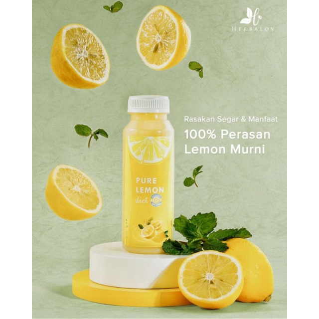 Jual Herbalov Pure Lemon 250ml | Shopee Indonesia