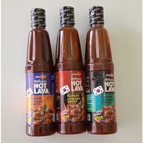 Jual Delisaos Hot Lava Korean Chicken Sauce 320 gr Saus Ayam Goreng ...