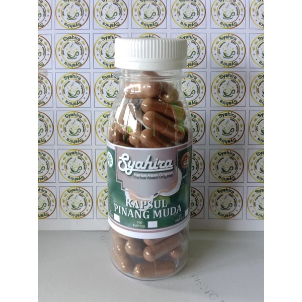Jual KAPSUL HERBAL ALAMI BUAH PINANG MUDA ISI 100 KEMASAN BOTOL | Shopee Indonesia