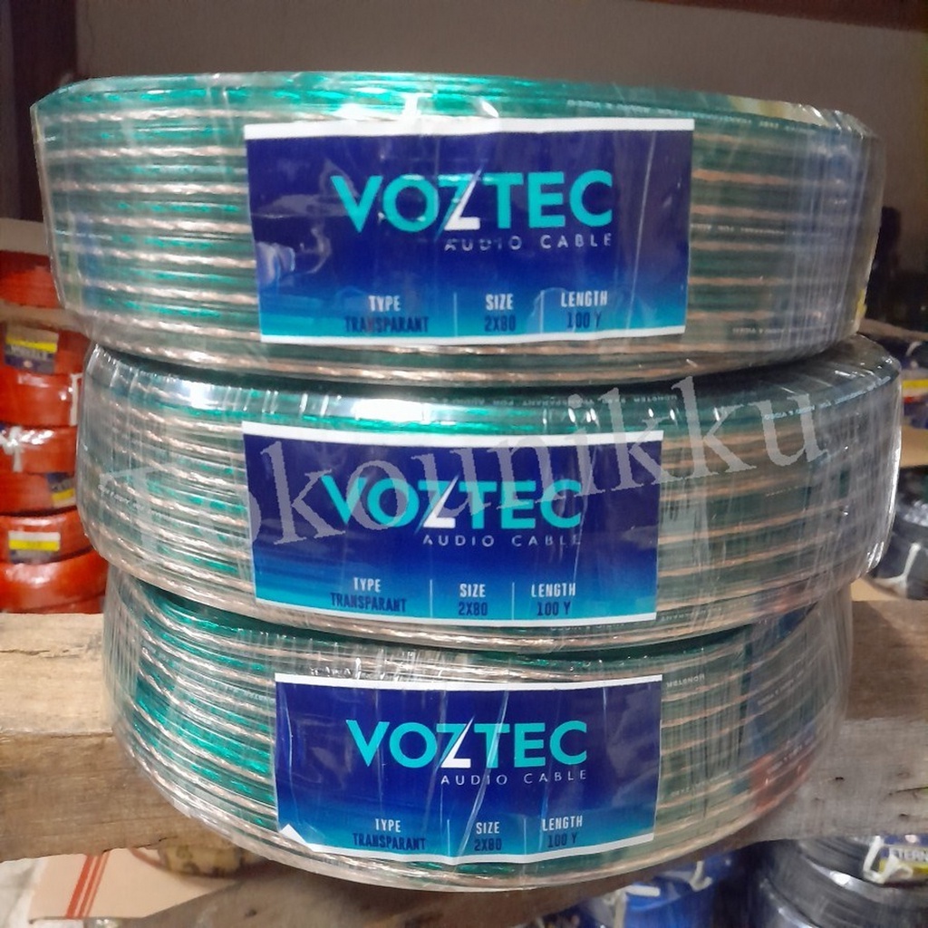 Jual KABEL TRANSPARAN VOZTEC 2 X 30MM, 2 X 50MM, 2 X 80MM PANJANG 100 ...