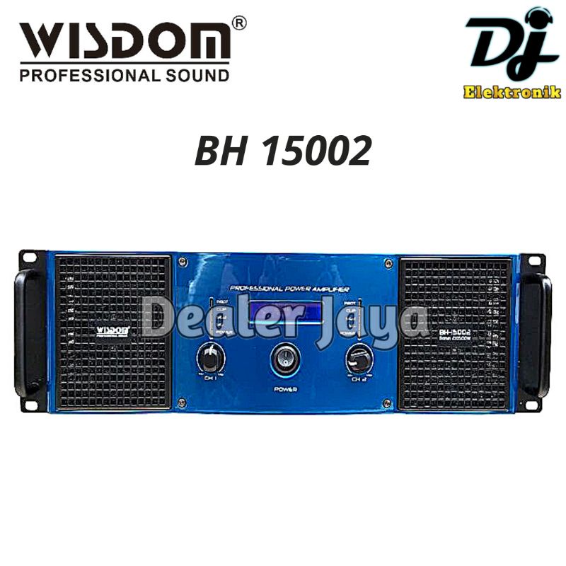 Jual Power Amplifier Wisdom BH 15002 / BH15002 - 2 channel | Shopee Indonesia