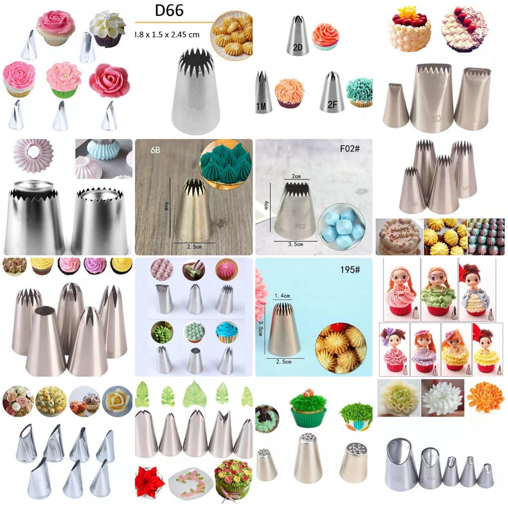 Jual Spuit Stainless Premium Single Set Spuit Tanpa Sabungan Spuit Kue ...