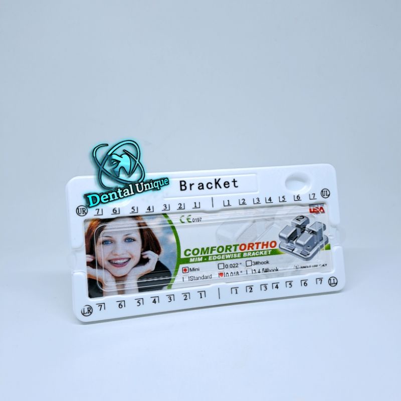 Jual BRACKET COMFORT ORTHO MINI EDGEWISE NO HOOK METAL / BRACKET GIGI ...