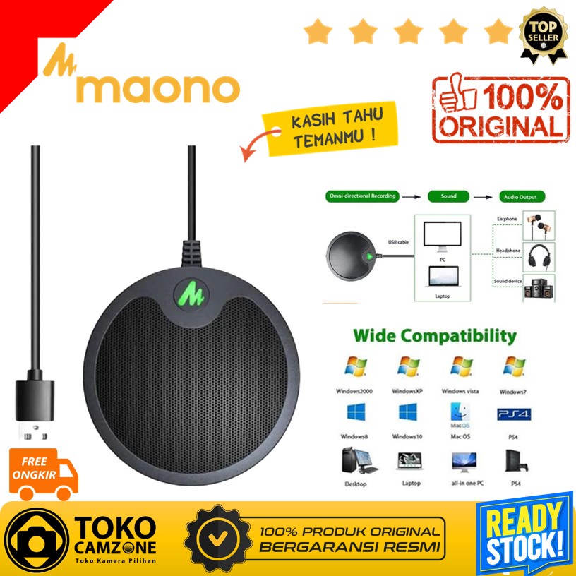 Jual Maono AU-BM10 USB Conference Microphone - GARANSI RESMI | Shopee ...
