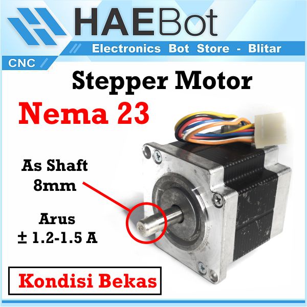 Jual [HAEBOT] Nema 23 57 Mikro Stepper Motor 57mm 48mm CNC Motor 3D ...