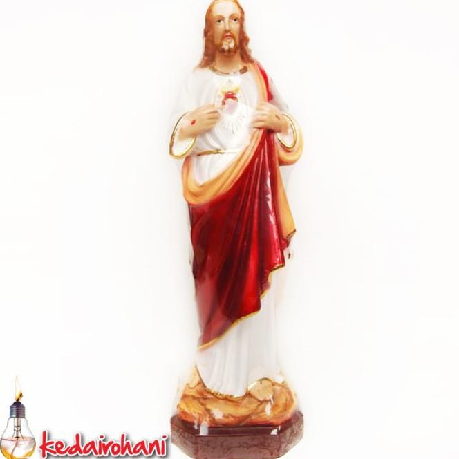 Jual Sale Patung Rohani Yesus Hati Kudus 60 Cm Arca Kristen Fiberglass ...