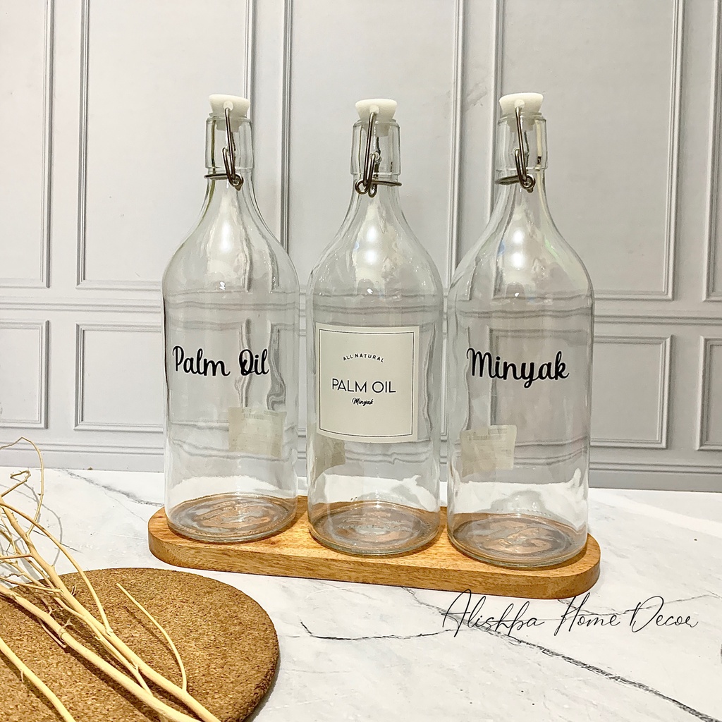 Jual BOTOL SERBAGUNA IKEA/BOTOL MINYAK 1000ml/1L Free sticker ...