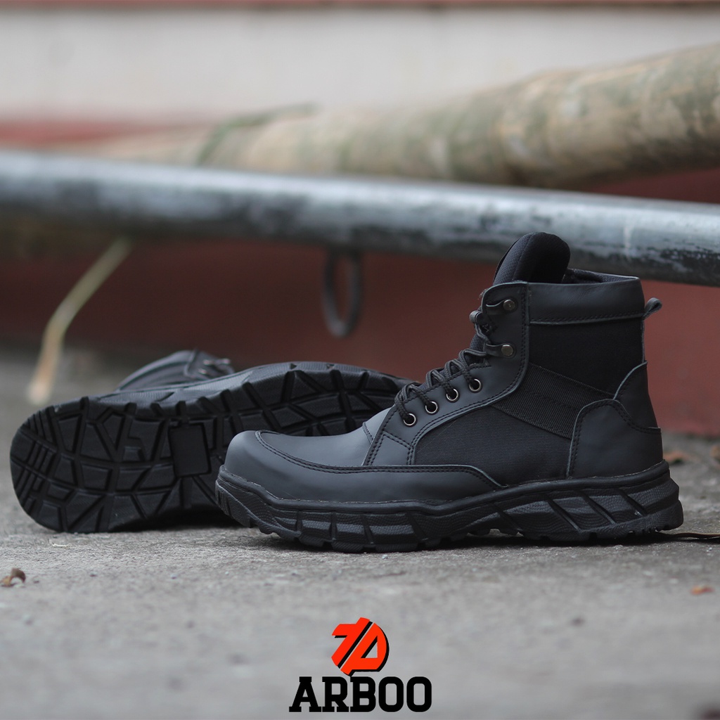 Jual SEPATU PDL NINJA PENDEK BOOTS SEFTY BAHAN KULIT SAPI ASLI SEPATU ...