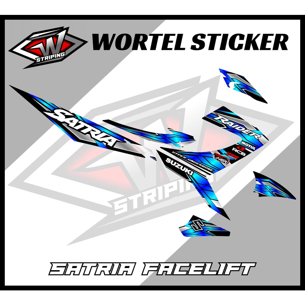 Jual Striping Satria FU Facelift-Decal Stiker Hologram Satria FU ...