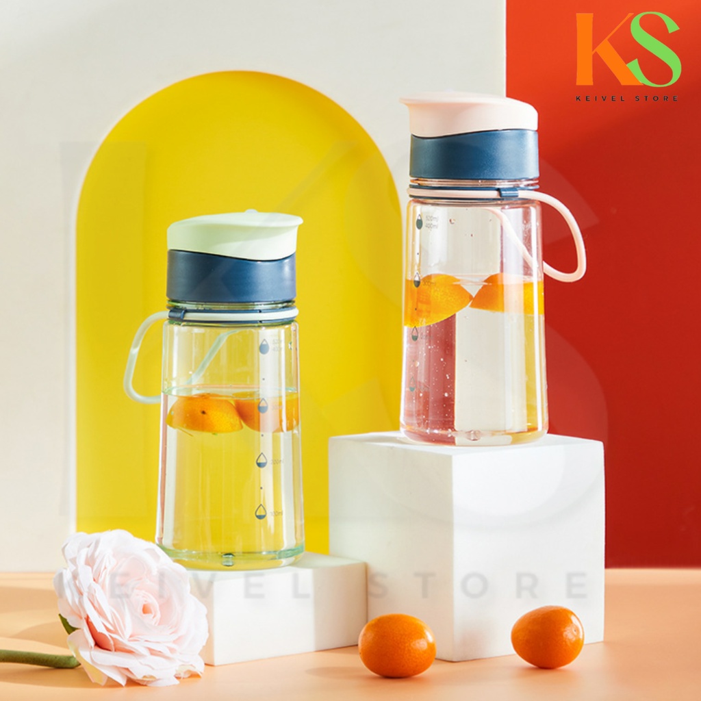 Jual Botol Minum Infuser Estetik Anti Tumpah 520ml | Shopee Indonesia