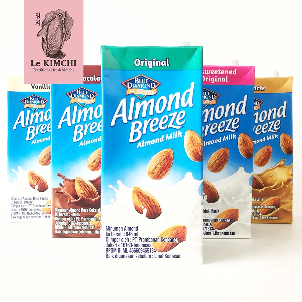 Jual Almond Breeze Almond Milk 946 ml Blue Diamond Susu Almond Susu Kacang Plant Based Milk 1L ...