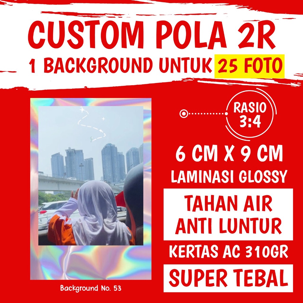 Jual [1 PAKET ISI 25 FOTO] 1 BACKGROUND UNTUK 25 FOTO, CETAK FOTO 2R ...