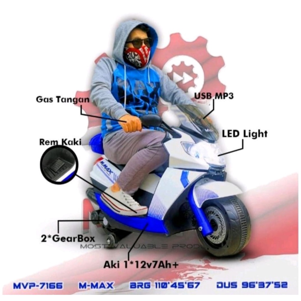 Jual Mainan anak motor aki Nmax (MVP-7166) | Shopee Indonesia