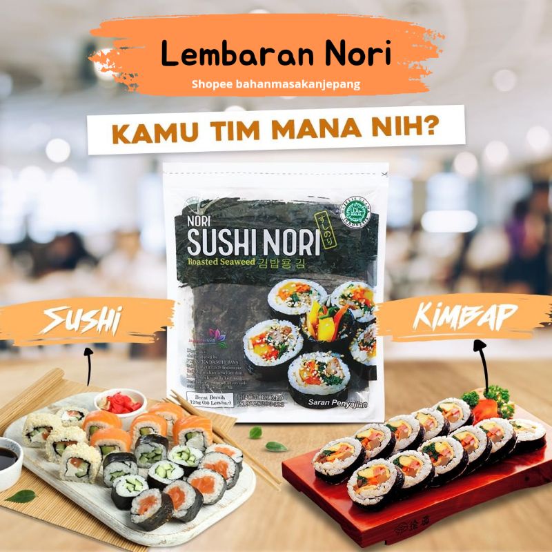 Jual JAVA SUPER FOOD Nori Sushi Gold 5,10,20 Lembar Halal | Seaweed ...