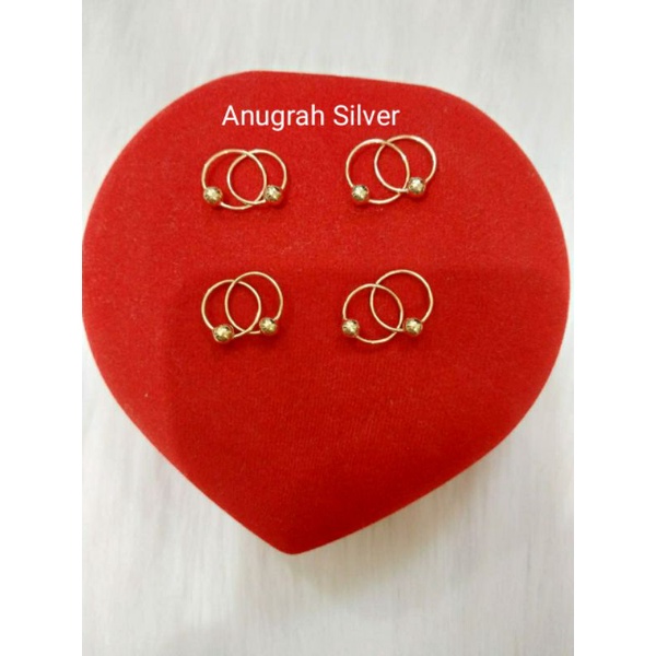 Jual Anting kenip bayi,anak & remaja rose gold pentol pls perak asli 925/silver lapisan emas ...
