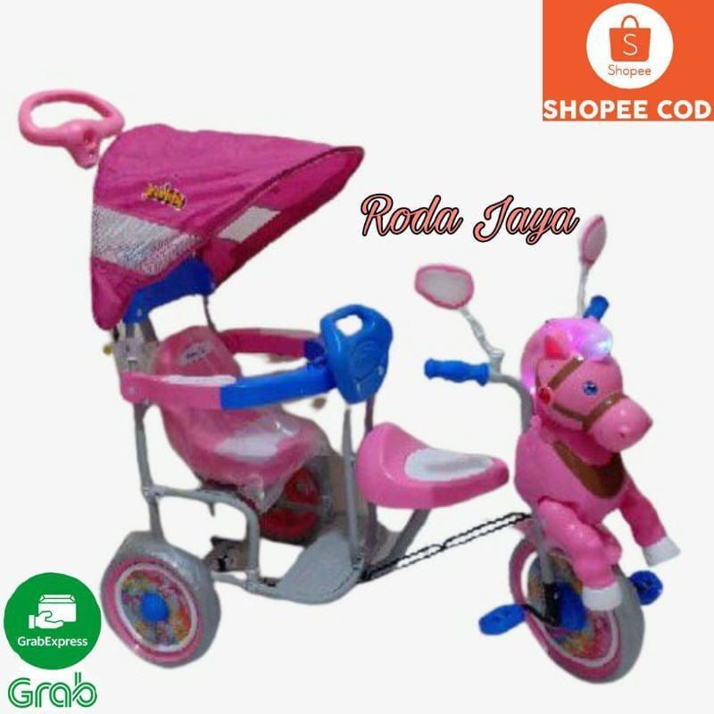Jual Sepeda roda tiga Family kuda boncengan | Shopee Indonesia