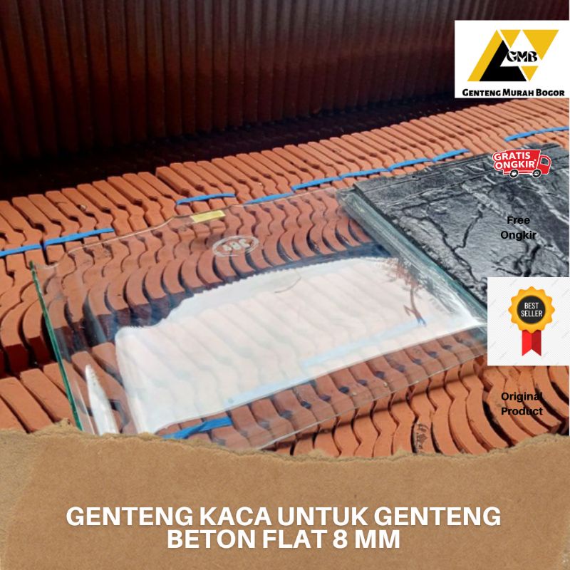 Jual Genteng Kaca Untuk Genteng Beton Flat Ketebalan 8 mm Kenteng Atap ...