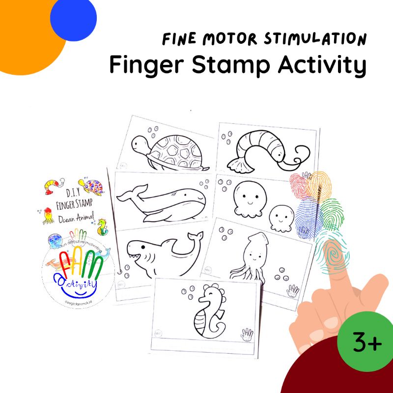 Jual Finger Stamp Painting FAM Activity | Shopee Indonesia