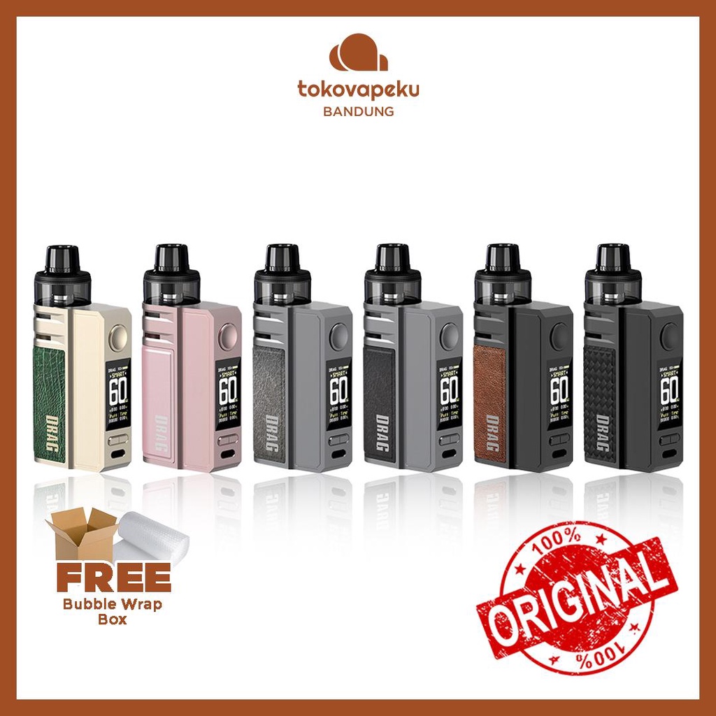 Jual DRAG E60 POD MOD KIT 60W DRAG E60 2550MAH ORIGINAL by VOOPOO ...
