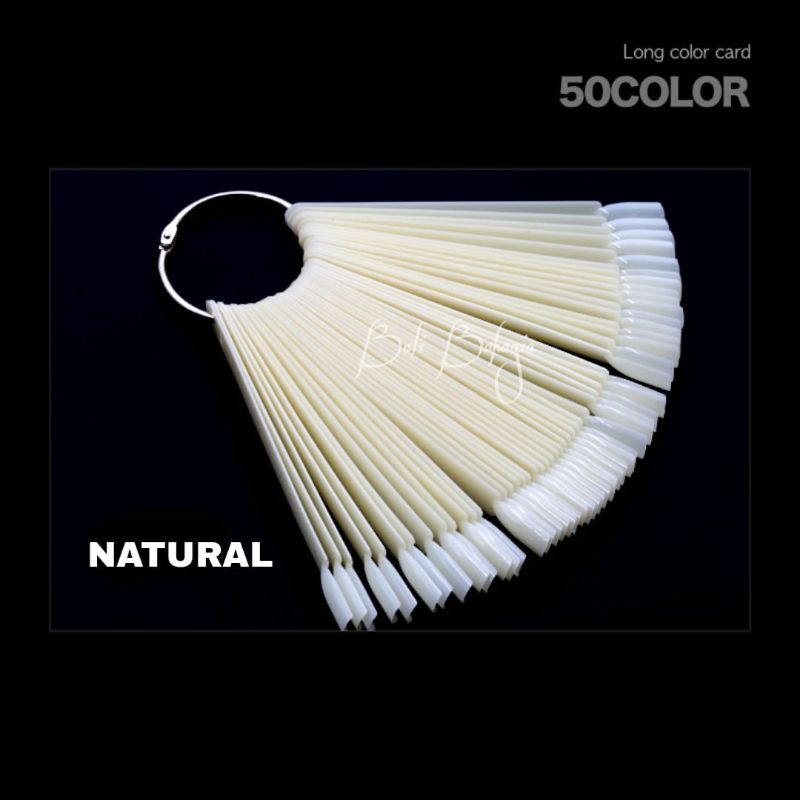 Jual Display Kuku Palsu 50 pcs/False Nail Fan/Color Chart Kuku 50 Pcs ...