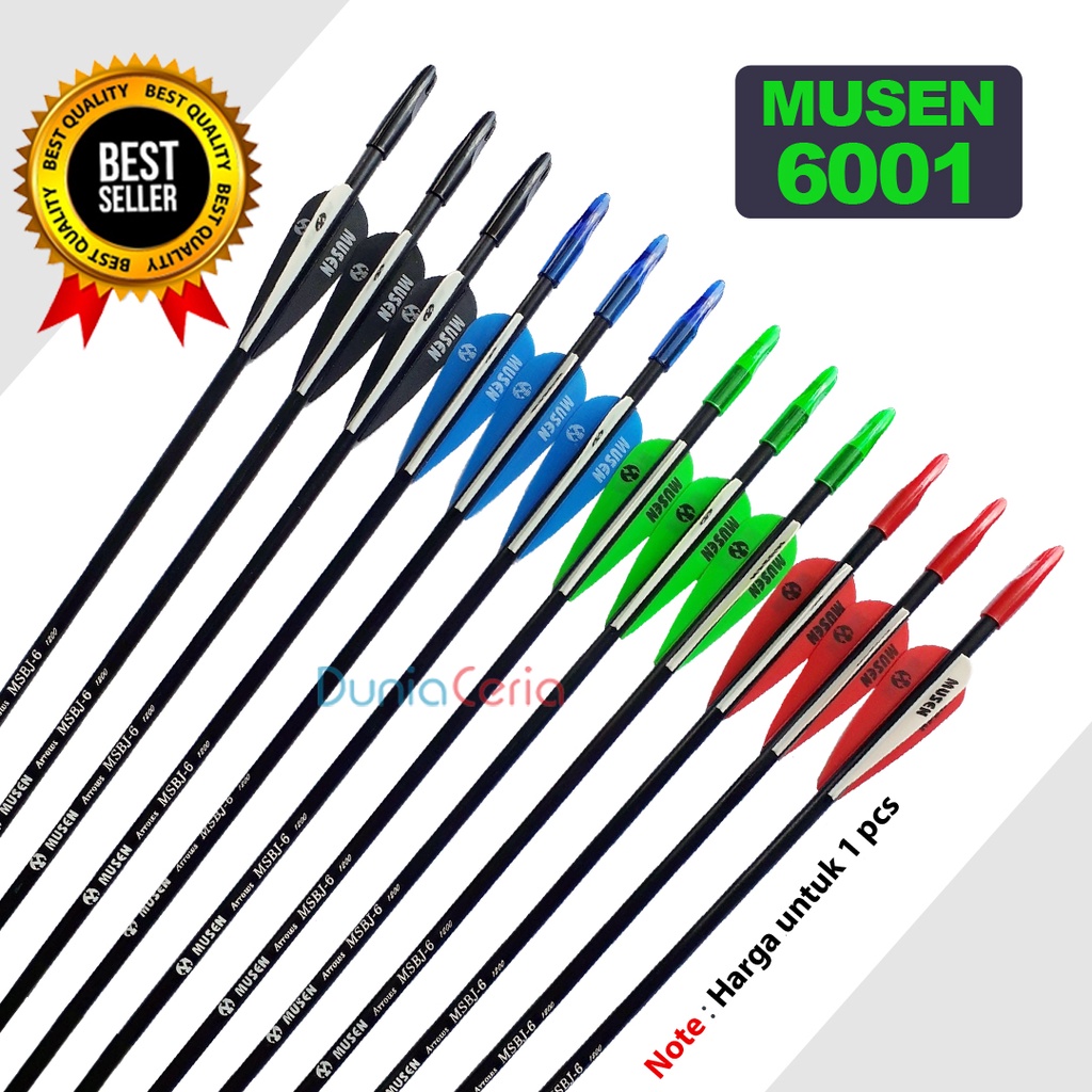 Jual Arrow Musen 6mm Spine 1200 Tipe 6001 | Shopee Indonesia