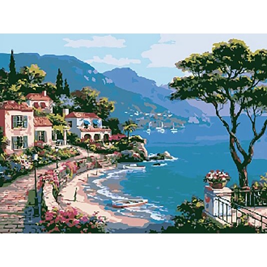 Jual [With Frame] Paint By Number Set 40 x 50 cm Realism Edition / DIY ...