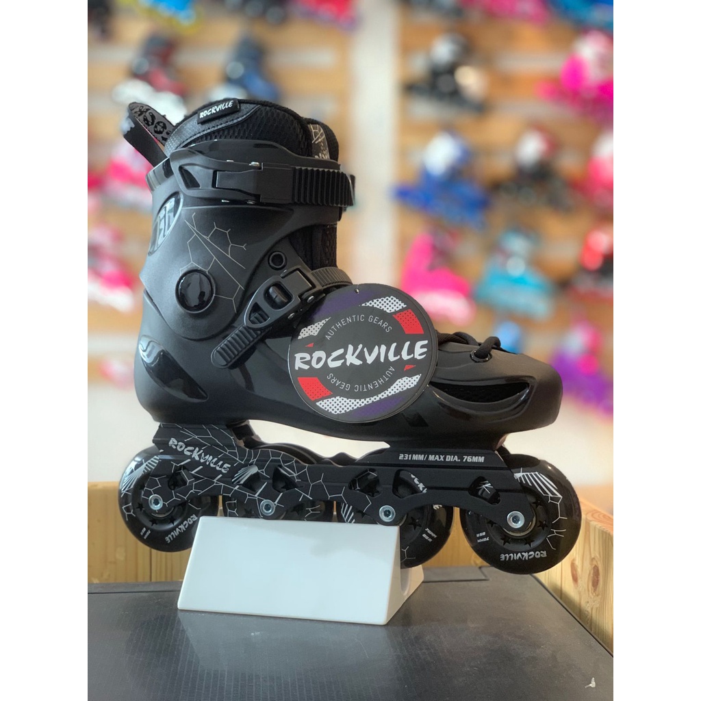 Jual Sepatu Roda Pemula Inline Skate Rockville E3 Black | Shopee Indonesia