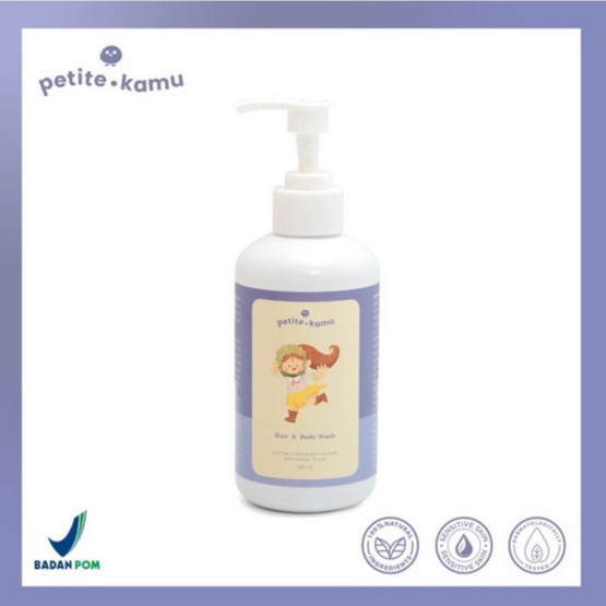 Jual Petite Kamu Hair & Body Wash 300ml - Sabun Mandi Anak Bayi Hair ...