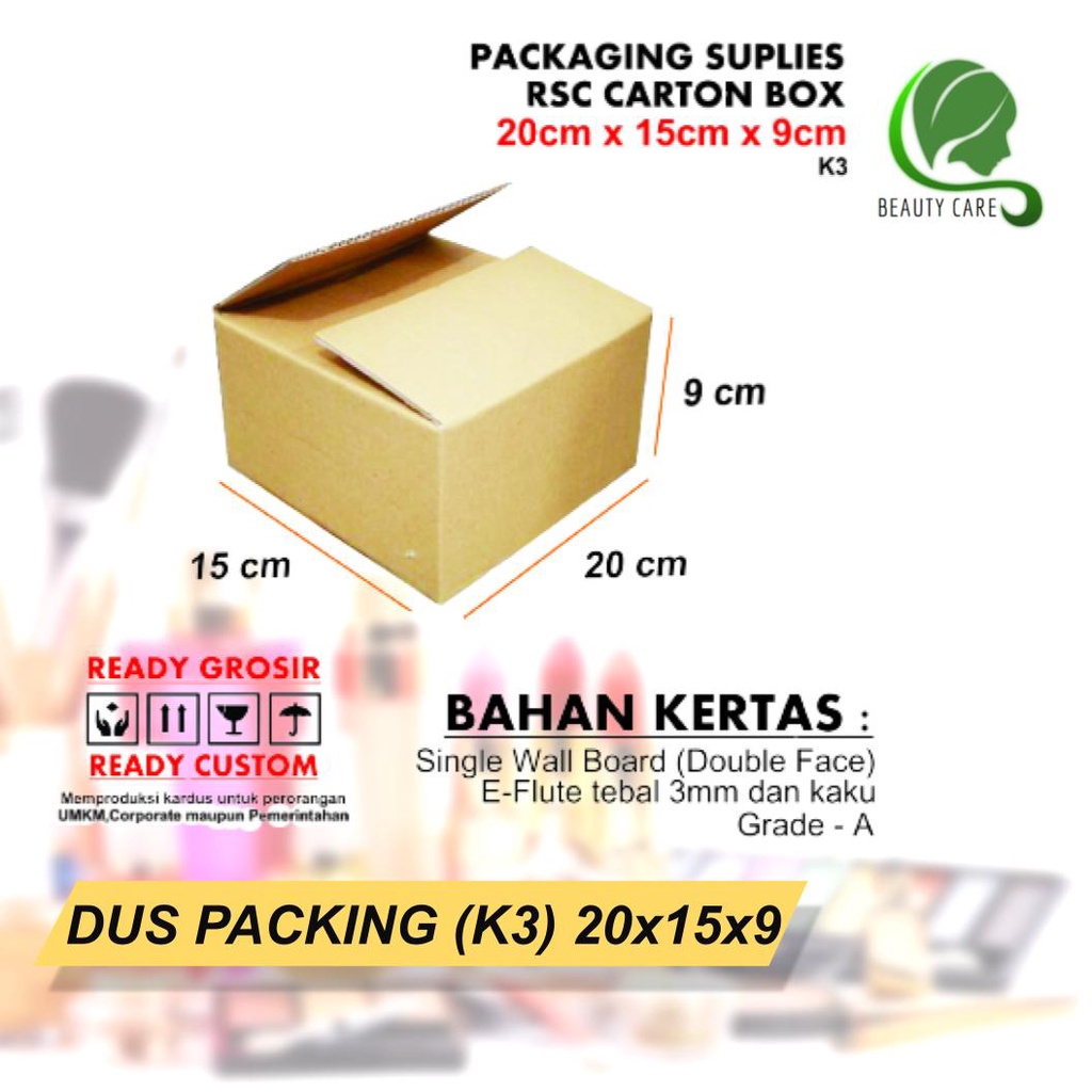 Jual Dus Packing K3 Ukuran 20x15x9 cm karton dus | Shopee Indonesia
