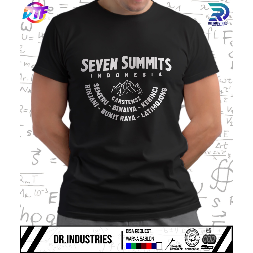 Jual Kaos Seven Summit Indonesia Outdoor Gunung Pendaki Gunung ...
