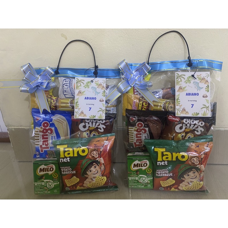 Jual PAKET BINGKISAN SNACK ULTAH ULANG TAHUN ANAK PREMIUM MURAH (Milo ...