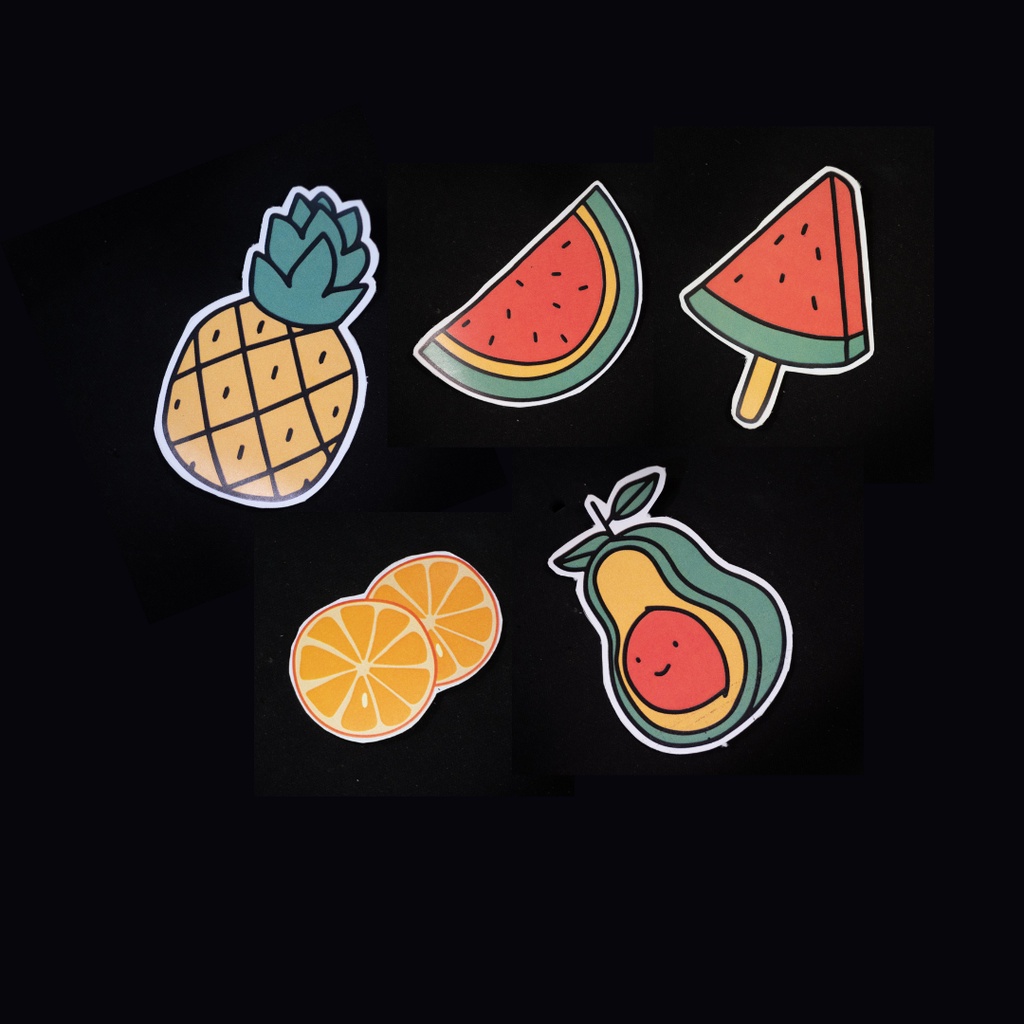Jual Sticker premium vinyl gambar buah buahan | Shopee Indonesia